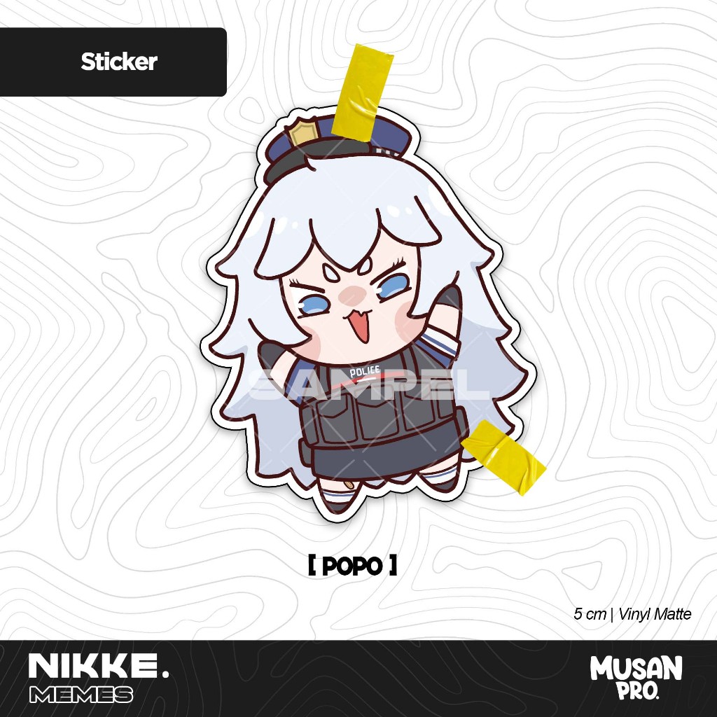 Jual Sticker NIKKE - Popo - Poli - Musan - Fan Merch | Shopee Indonesia