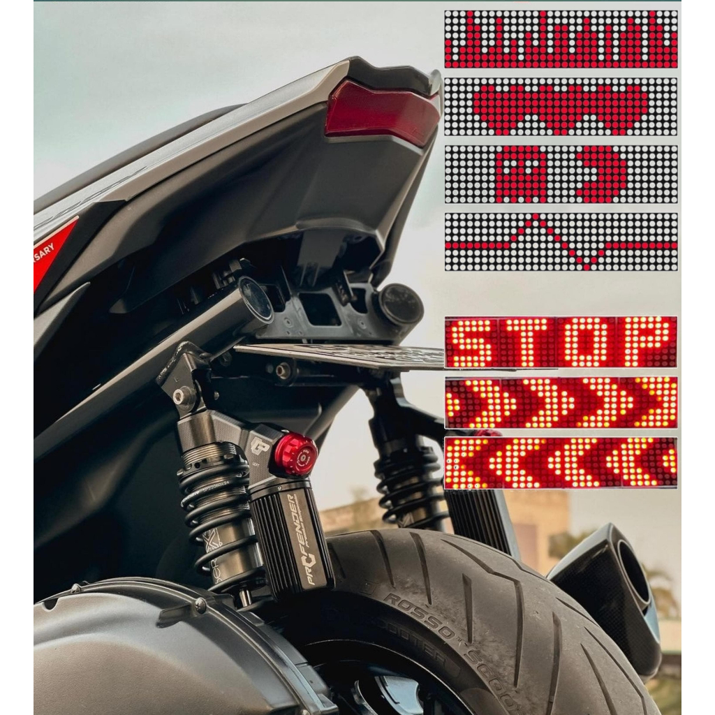 Jual STOPLAMP RUNNING TEXT AEROX OLD DAN NEW CONNECTED LAMPU REM ...