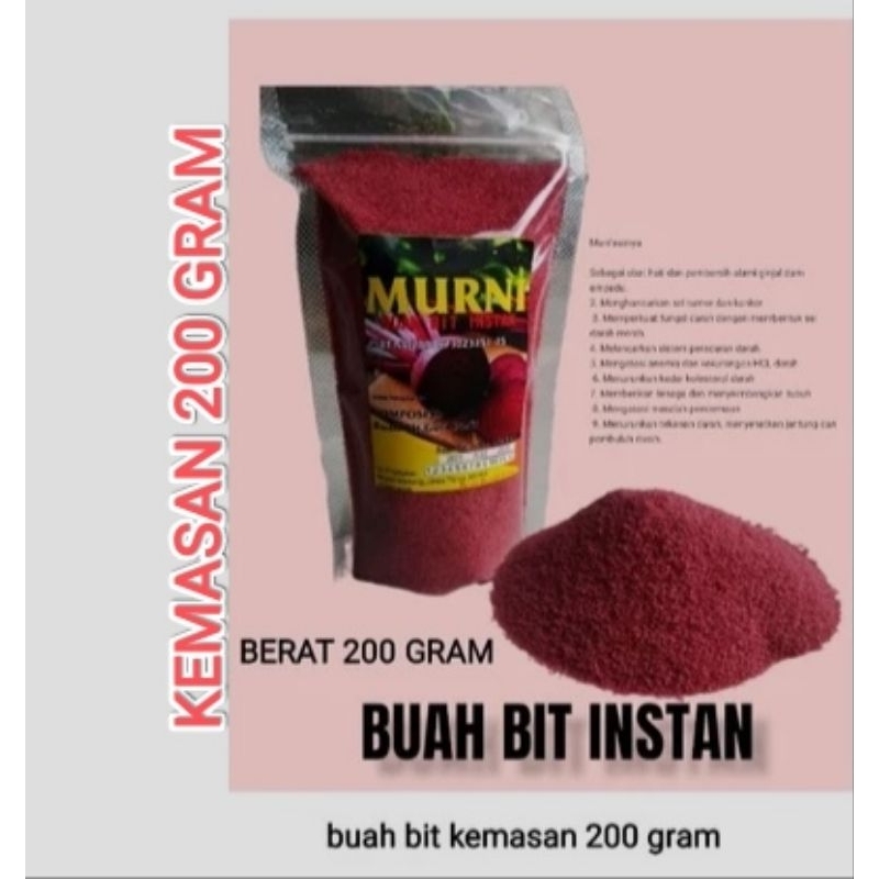 Jual BUBUK BUAH BIT INSTAN MURNI 1000 gram | Shopee Indonesia