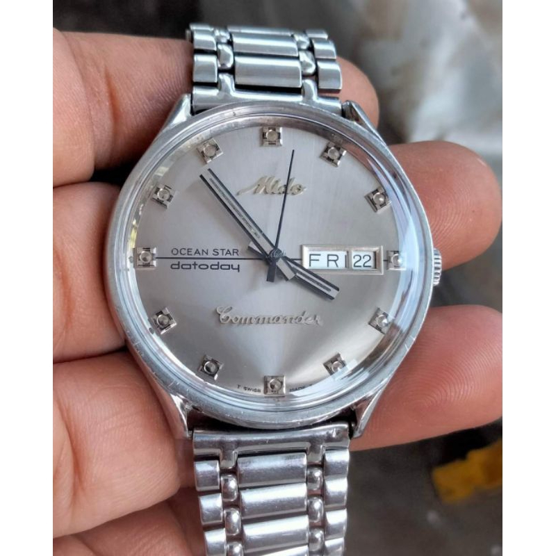 Jual jam Mido commander automatic vintage original | Shopee Indonesia
