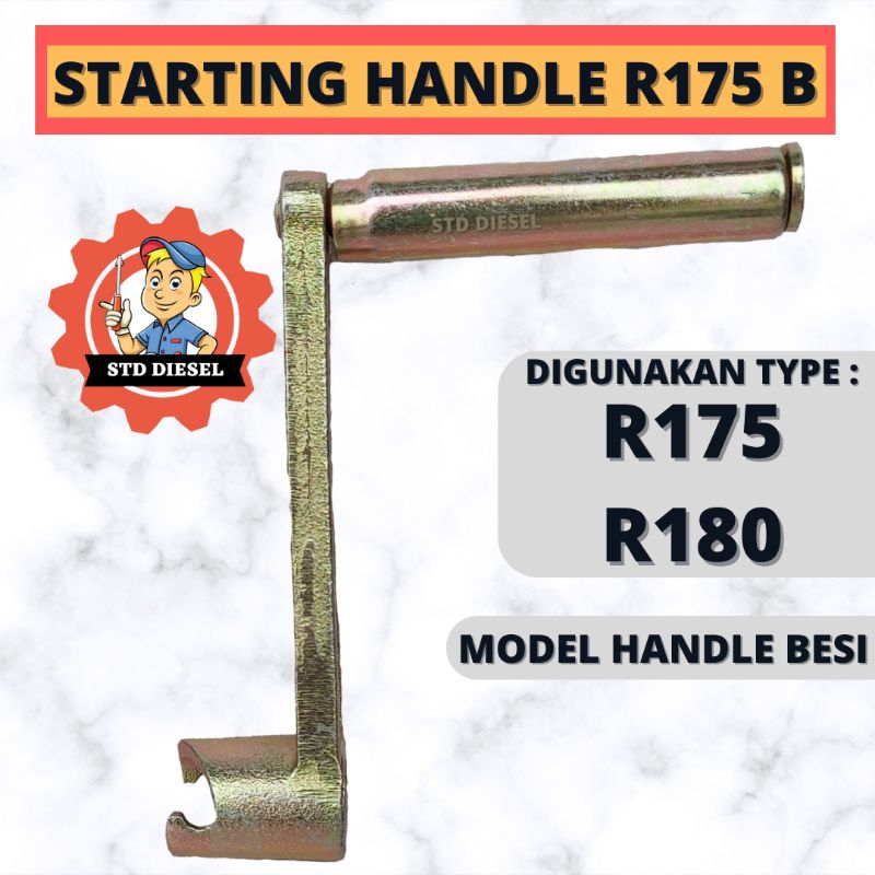 Jual STARTING HANDLE R175 R180 MODEL BESI IRON SLANGER ONTELAN STATER ...