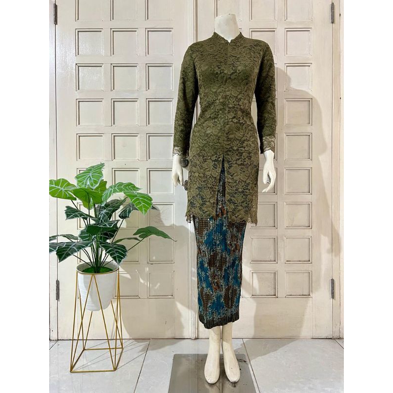 Jual SETELAN KEBAYA BROKAT TUNIK SANGHAI/ KEBAYA MODERN/KEBAYA BROKAT ...