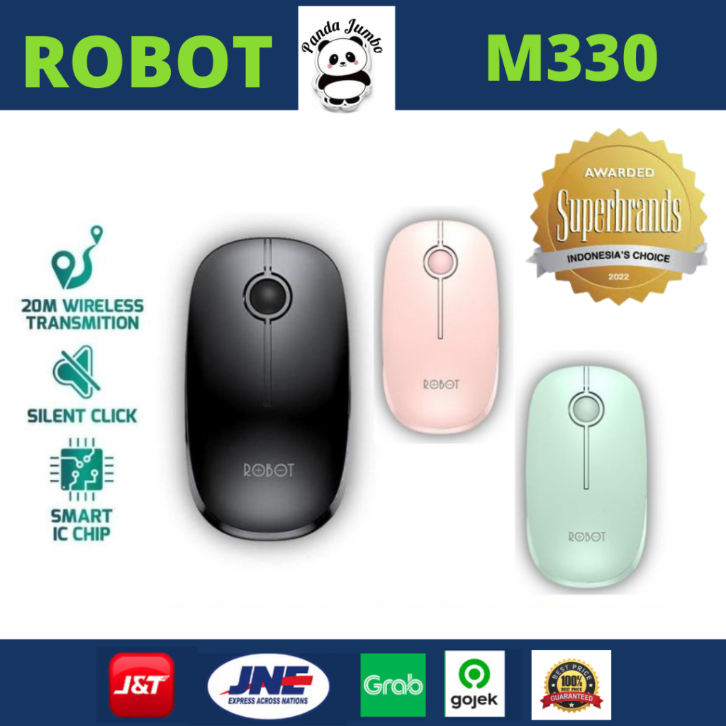 Jual Mouse Robot Wireless M330 (PJ) | Shopee Indonesia