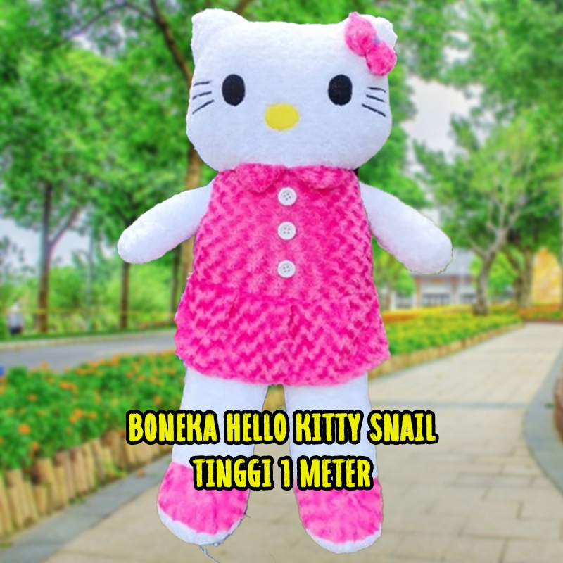 Jual BONEKA HELLO KITTY FULL PINK UK 1M MODEL ROK | Shopee Indonesia