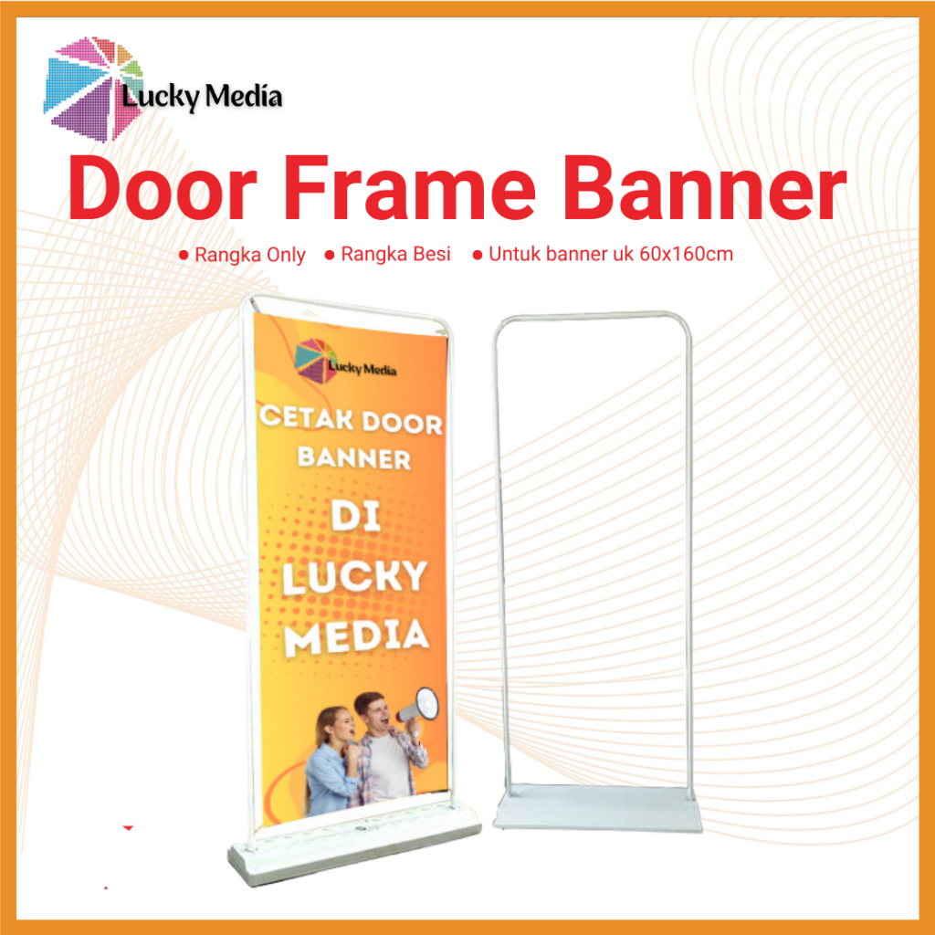 Jual Door Frame 60x160 | Standing Banner | Standing Door Frame | Shopee ...