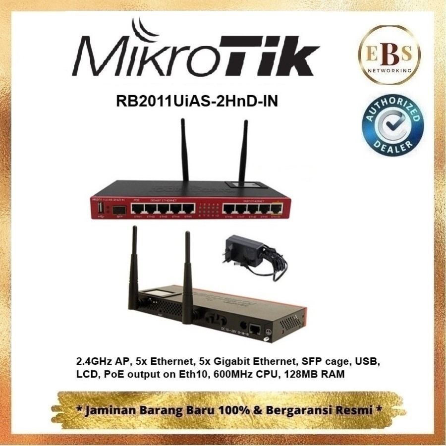 Jual Mikrotik RB2011UiAS-2HnD-IN Router Wireless | Shopee Indonesia