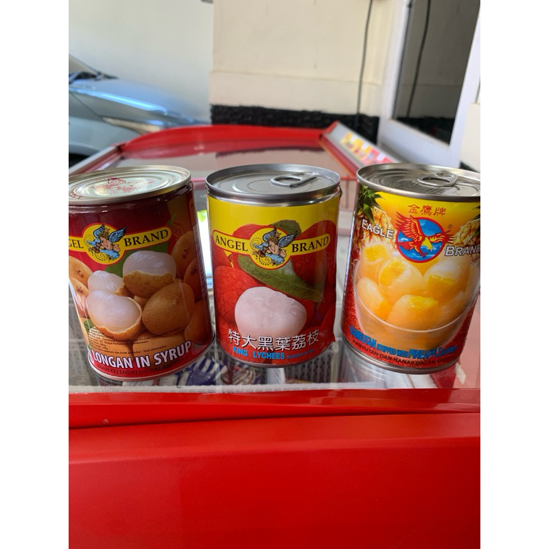 Jual BUAH KALENG COCKTAIL ANGEL BRAND LONGAN LECI RAMBUTAN NANAS ...