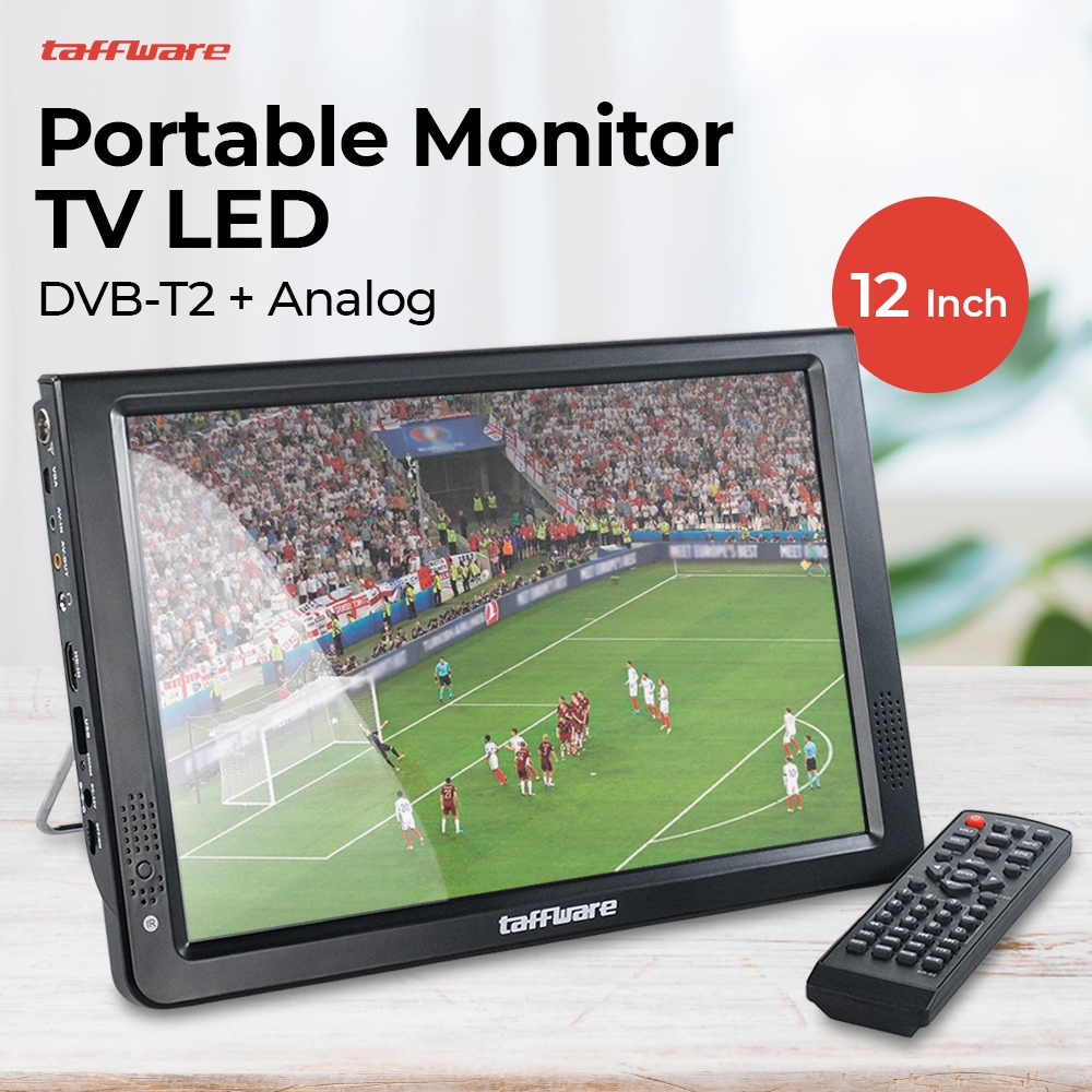 Jual Portable Monitor TV LED Digital Color 12 Inch HD DVB-T2 + Analog ...