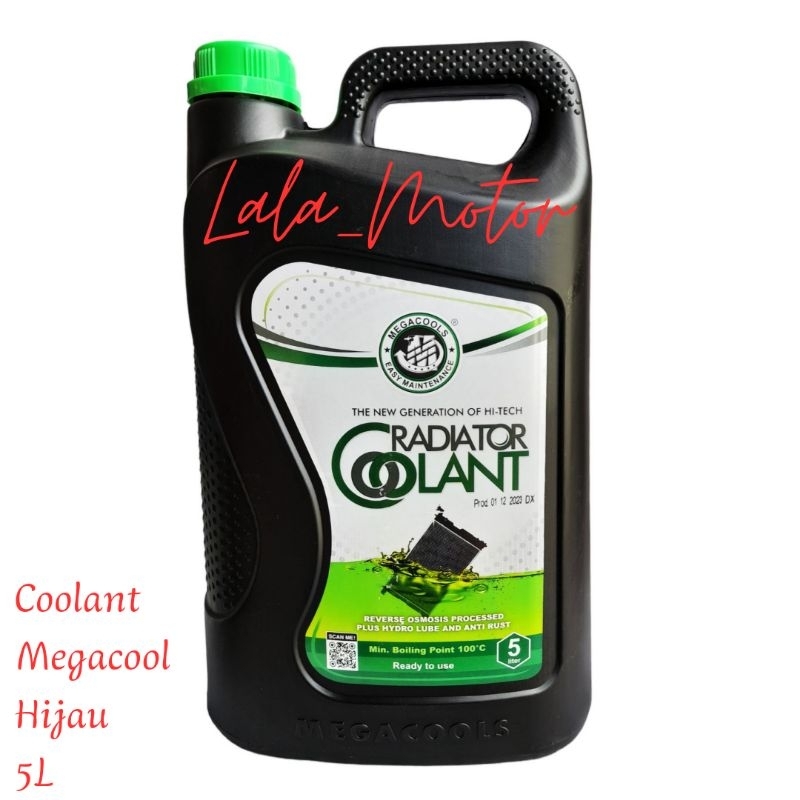 Jual Air Radiator Coolant Megacools hijau 5L | Shopee Indonesia