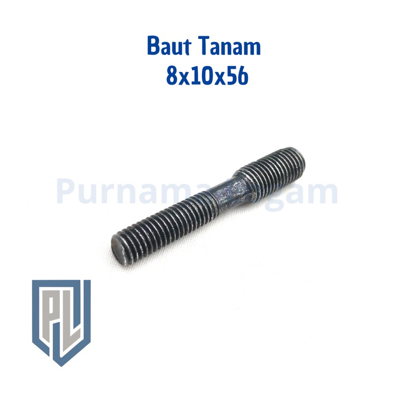 Jual BAUT TANAM MANIFOLD 8 x 10 x 56 BAUT MANIPOL SILINDER HEAD MESIN ...