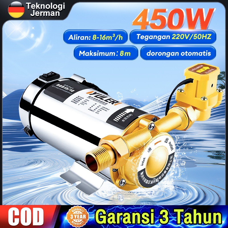 Jual Pompa Pendorong Tekanan Air Booster Pump 280 Watt Mesin Pompa ...