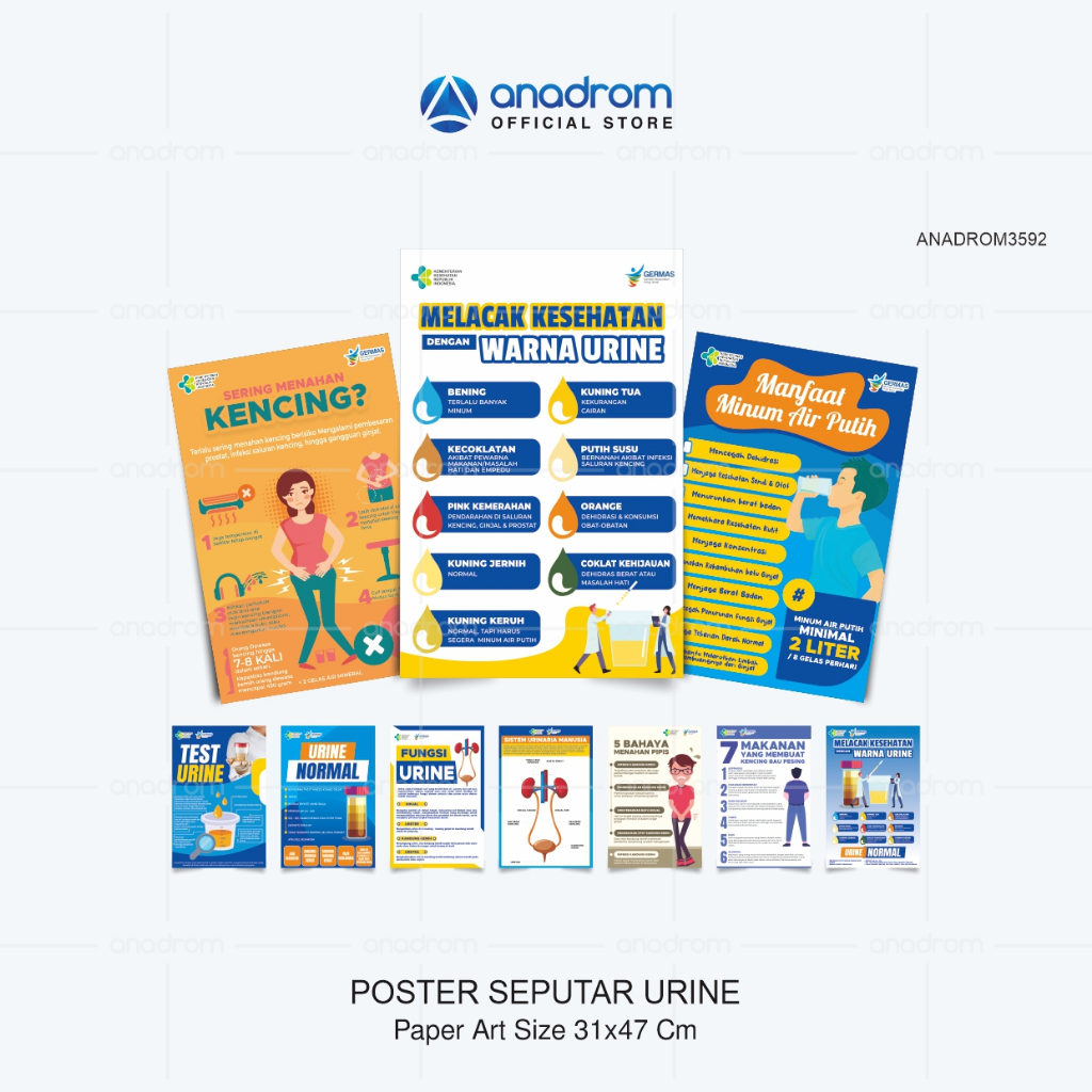 Jual Poster Seputar Tentang Urine | Poster Promosi Kesehatan ...