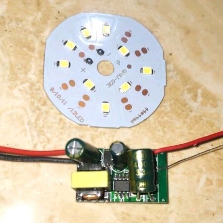 Jual obral DIY LAMPU led 7 watt lengkap driver | modul | kit | pcb ...