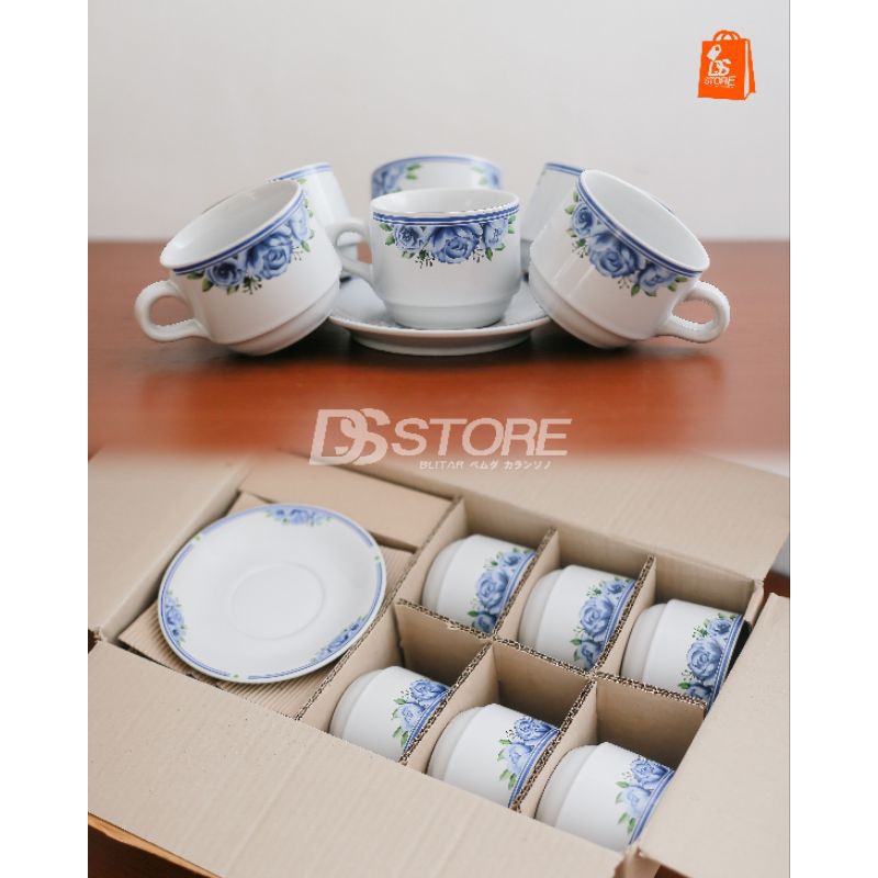 Jual Cangkir set Rose Keramik/Gelas kopi keramik/kopin/gelas teh/mug ...