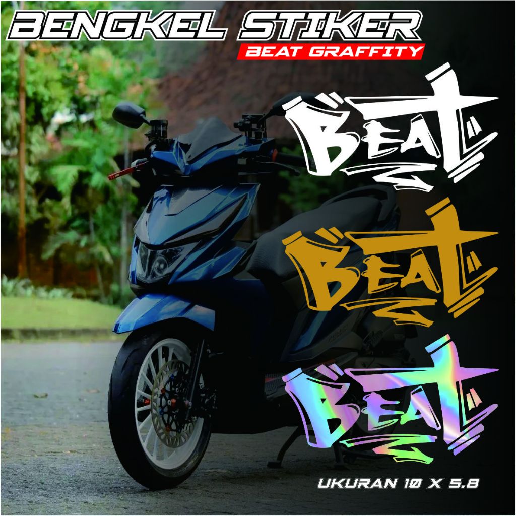 Jual Stiker Motor Beat Viral Graffity Cutting Keren Viral Tiktok Bahan ...
