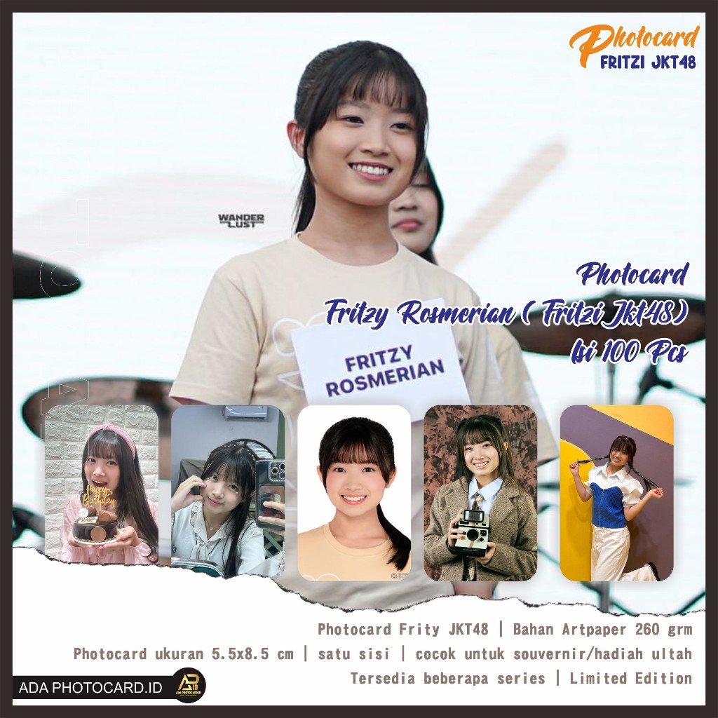 Jual Phorocard Fritzy Rosmerian (Fritzy JKT48) isi 100 Pcs Bonus Stiker ...