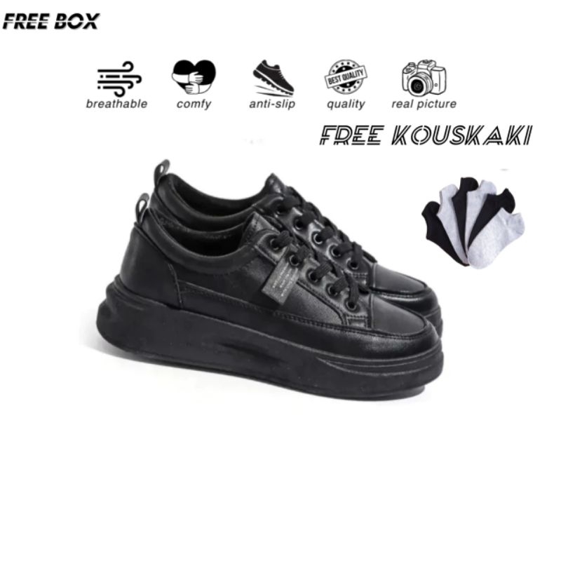 Jual Cod Sepatu Sneakers Hitam Wanita Korean Style Hits Terbaru 2023 / Sepatu Sekolah | Shopee ...