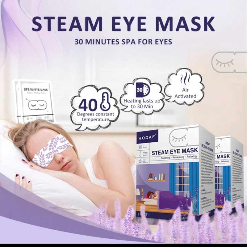 Jual HODAF STEAM EYE MASK / MASKER MATA UAP RELEXING | Shopee Indonesia