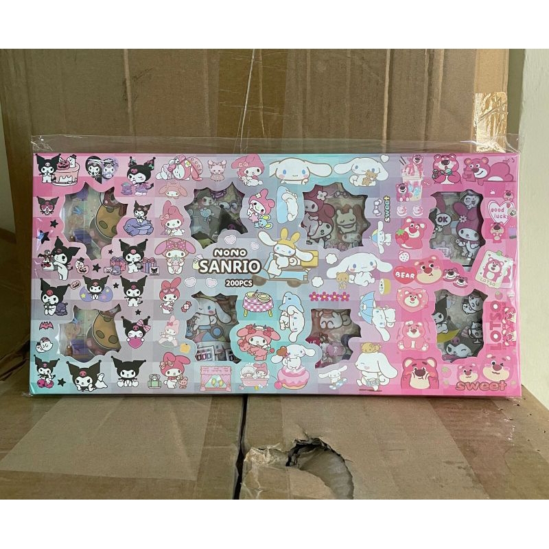 Jual Stiker Nono Momo Cici Sticker Momo Isi 200 Lembar PVC 1 Box 4 ...
