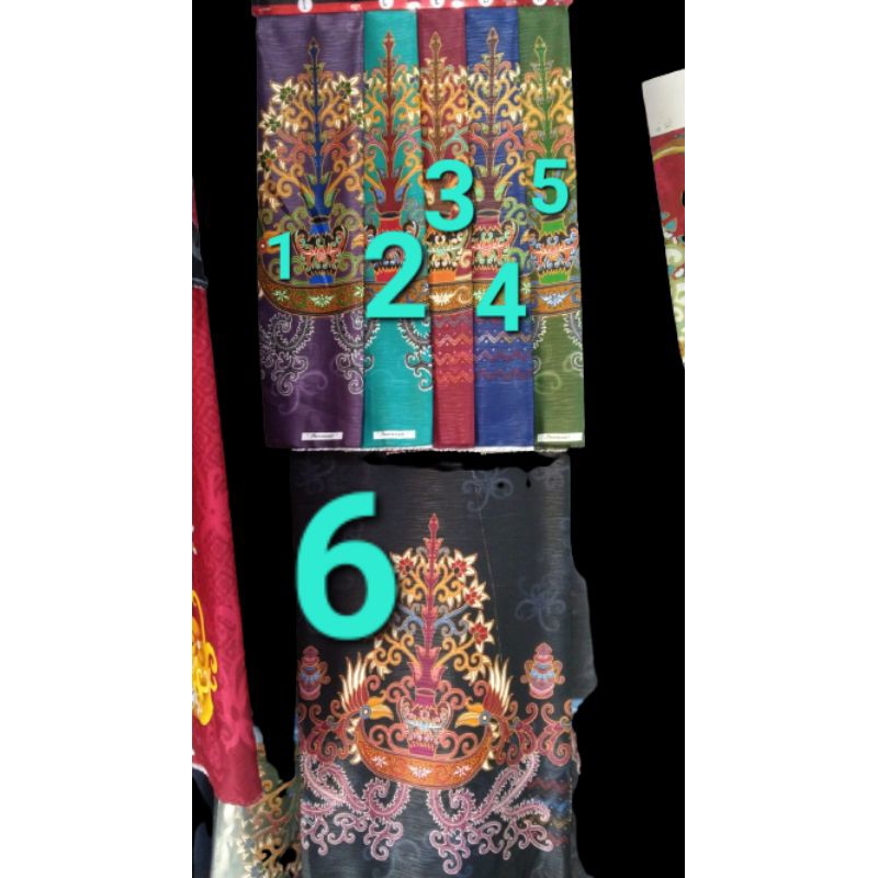 Jual kain batik khas kal-teng harga per setengah meter atau 50cm ...
