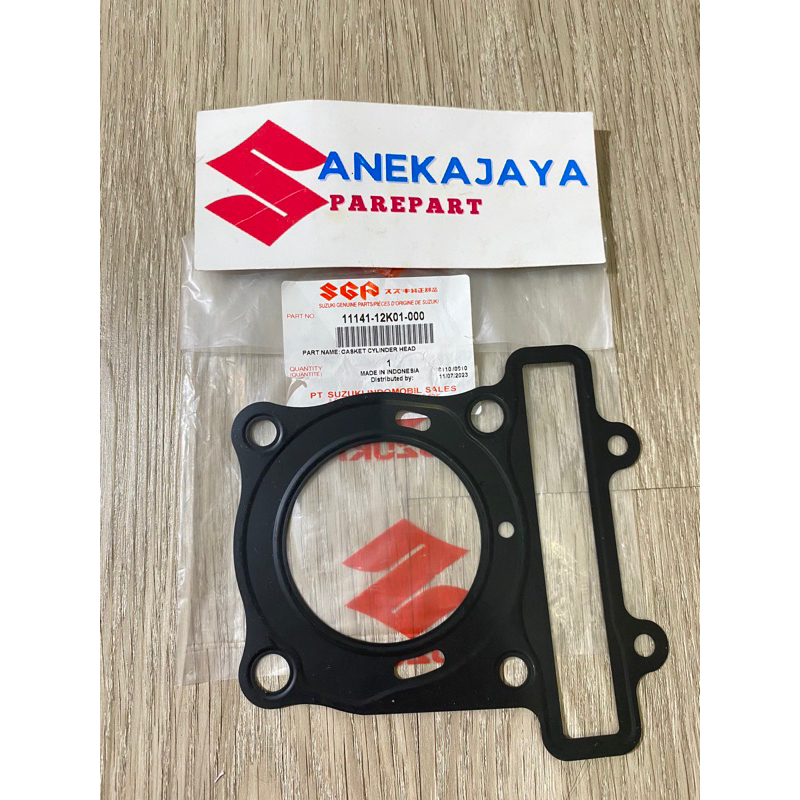 Jual PAKING PERPAK GASKET BLOCK BLOK HEAD CYLINDER SATRIA FU FI INJEKSI GSX R S 150 ASLI ...