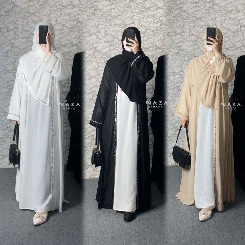 Jual AISYAH ABAYA OUTER || sudah satu set pashmina, inner dan outer ...