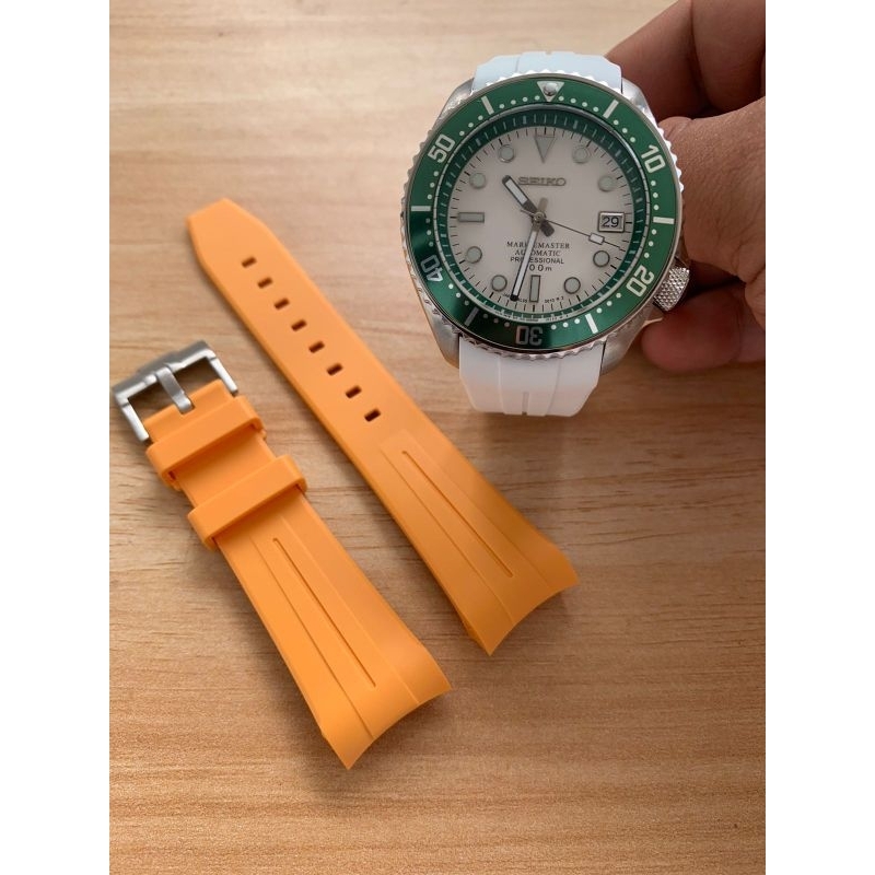 Jual Strap tali jam tangan curve limited edition lug 22mm kuning cakep ...