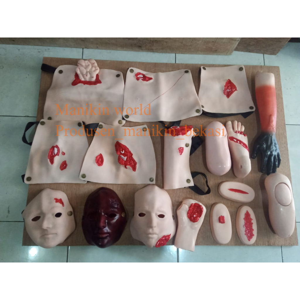 Jual 17 TRAUMA AKSESORIS NURSING PHANTOM MANIKIN PERAWATAN LUKA/ALAT ...