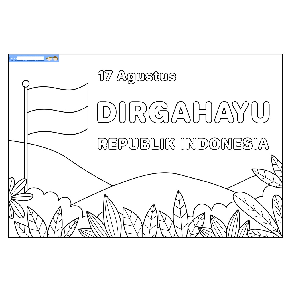 Jual MEWARNAI TEMA KEMERDEKAAN 17 AGUSTUS || LOMBA AGUSTUSAN ...