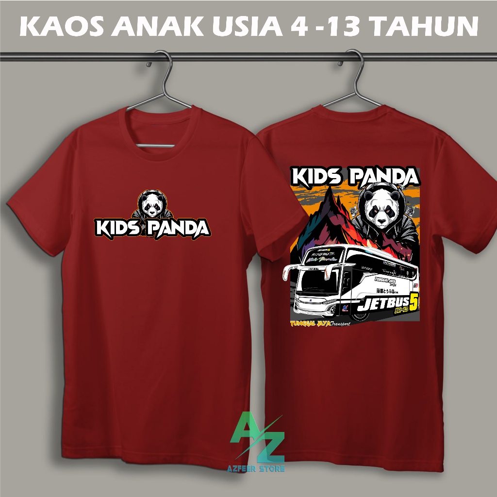 Jual Baju Bis KIDS PANDA JETBUS 5 | Kaos Bus Anak Laki laki Perempuan ...