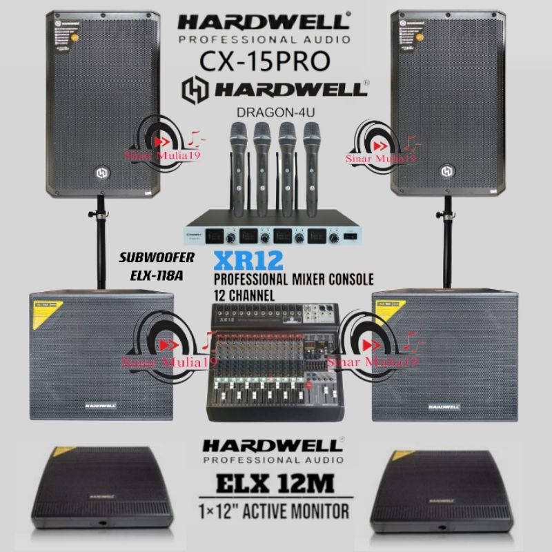 Jual Paket Sound System Outdoor Speaker Hardwell CX 15 PRO Subwoofer ...