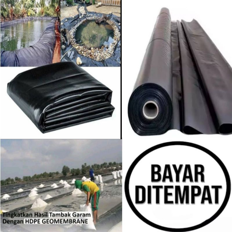 Jual Hdpe Geomembran Lebar 4 Meter Tebal 200 Micron ( kolam ikan ...