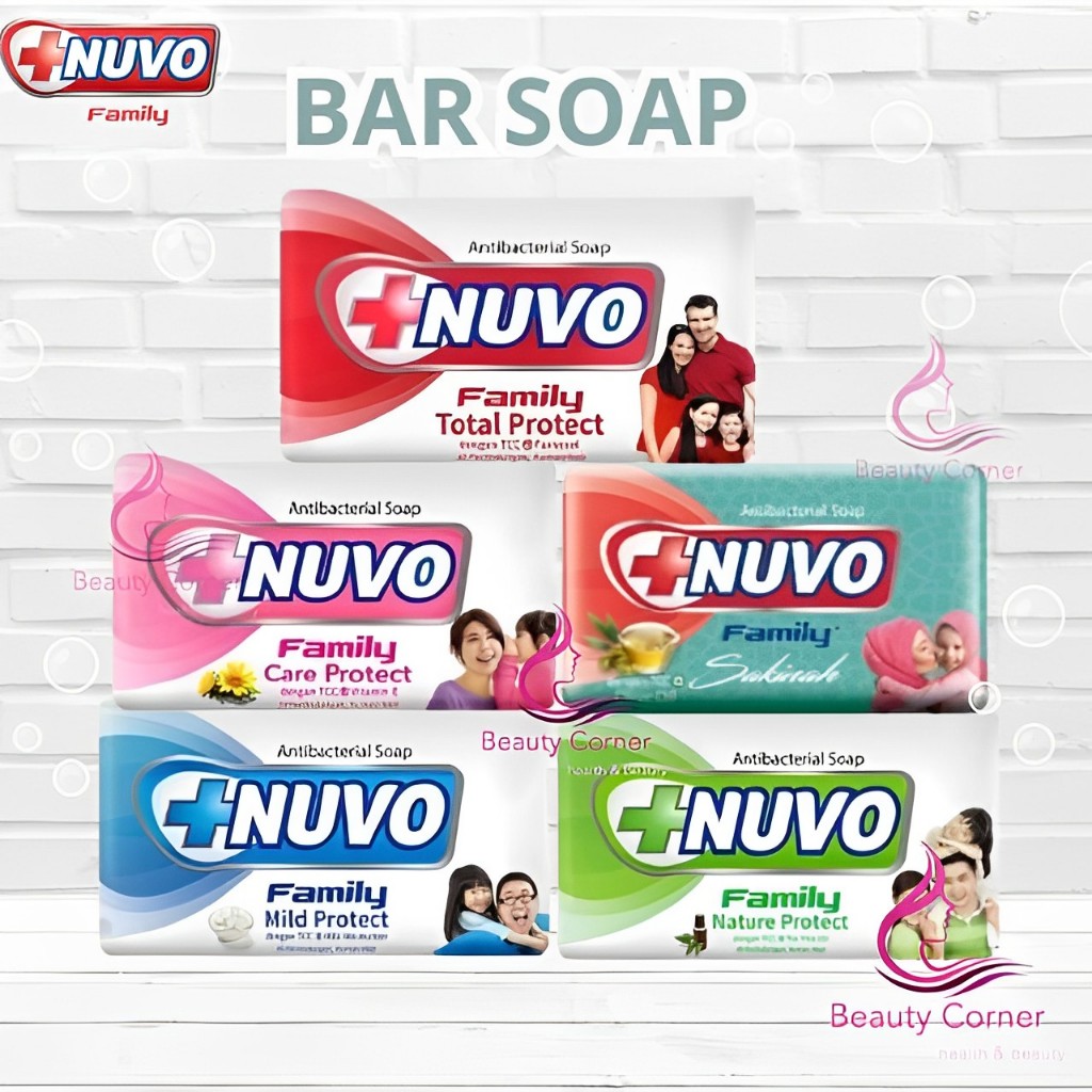 Jual Nuvo Family Barsoap/Sabun Batang(Mild Protect/Care/Nature/ Total) - 72g | Shopee Indonesia