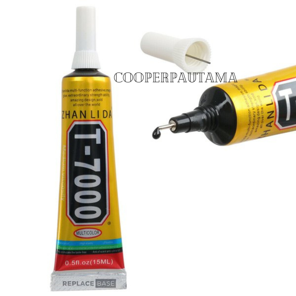 Jual LEM TOUCHSCREEN T7000 15ML - LEM CASING HP LEM LCD T-7000 CAIRAN HITAM|| LEM LCD T7000 ...