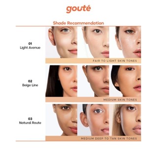 Jual GOUTE'Cushion Dewi Finish 15gr BPOM | Shopee Indonesia