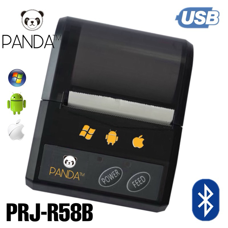 Jual MINI PORTABLE PRINTER PPOB/KASIR 58MM THERMAL PANDA-R58B(USB+BLUETOOTH) | Shopee Indonesia