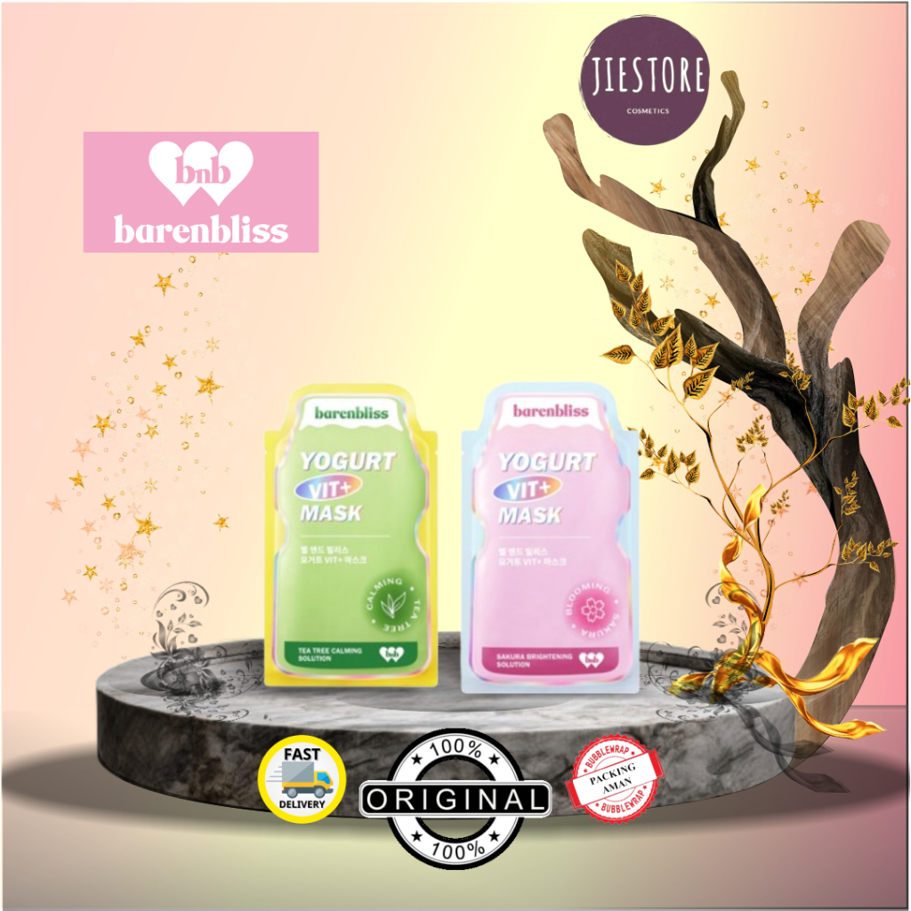 Jual BNB Barenbliss Yogurt Vit+ Mask - Calming Sheet Mask Korea Essence ...