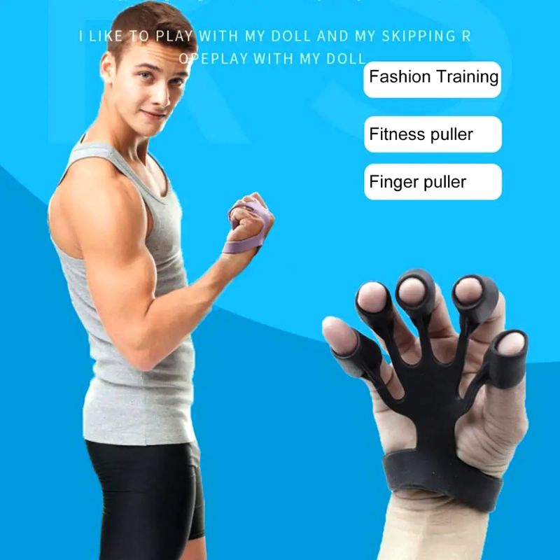 Jual Silicone Finger Hand Grip Olahraga Power Strength 11 Pounds LG562 ...