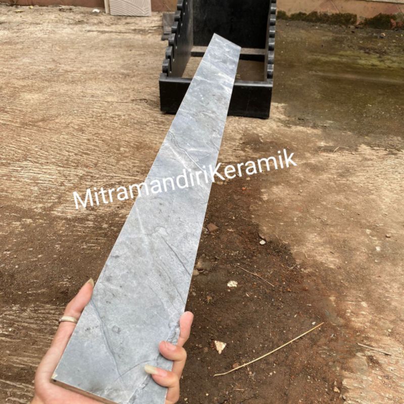 Jual List Plint Granite 10x120/10x100 OAHU GREY/GLOSSY | Shopee Indonesia