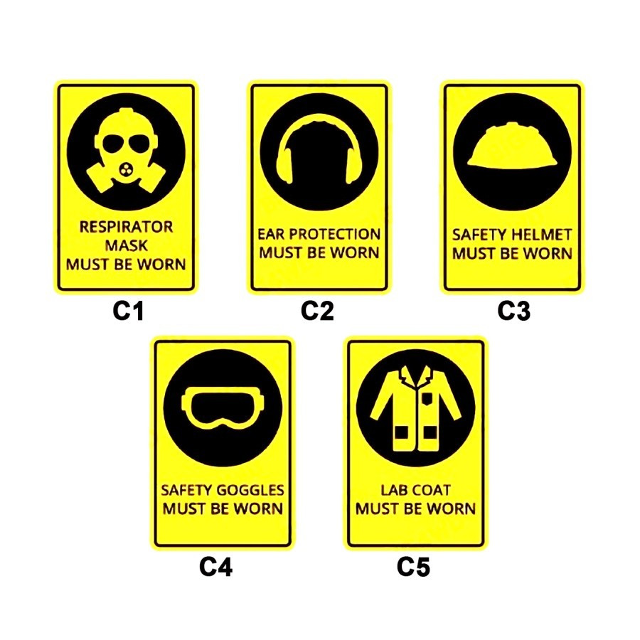 Jual STICKER INDUSTRIAL SIGN STIKER AREA INDUSTRI / PABRIK / KONSTRUKSI ...