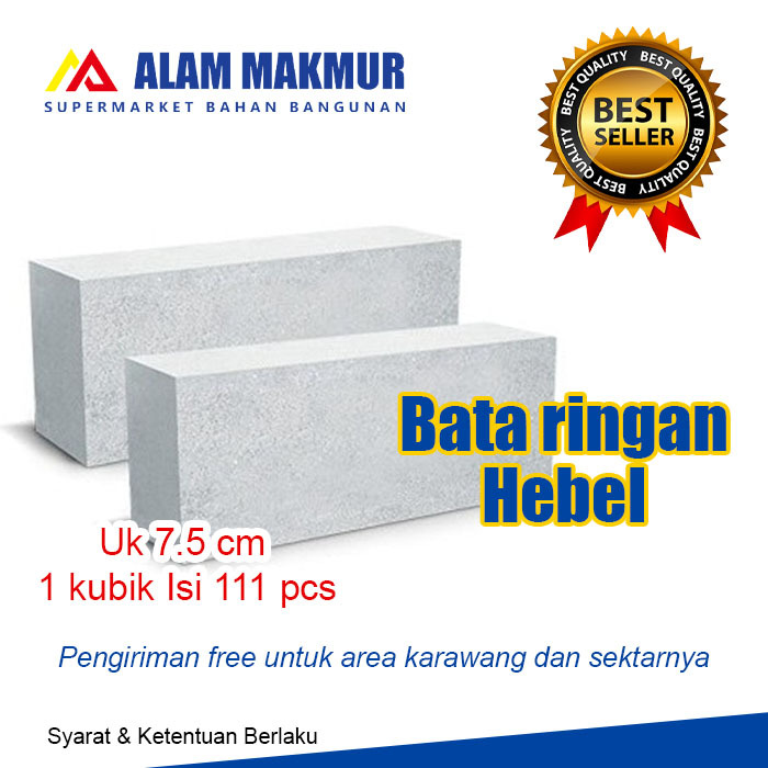 Jual Platinum hebel/bata ringan uk 7.5 cm (Khusus area karawang, subang ...