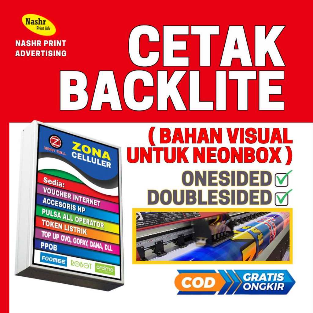 Jual BACKLITE NEONBOX | BACKLITE BANNER | BACKLITE FILM | BACKLITE ...