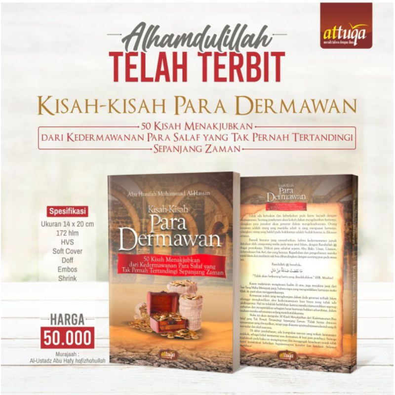 Jual Kisah-Kisah Para Dermawan 50 Kisah menakjubkan dari Kedermawanan Para Salaf yang Tak Pernah ...