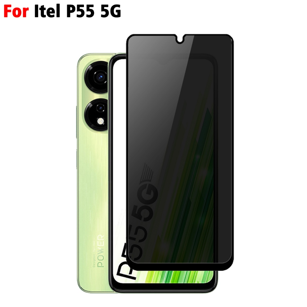 Jual Tempered Glass Layar Privasi Itel P55 5G Anto Gores Layar Kaca Anti Intip | Shopee Indonesia