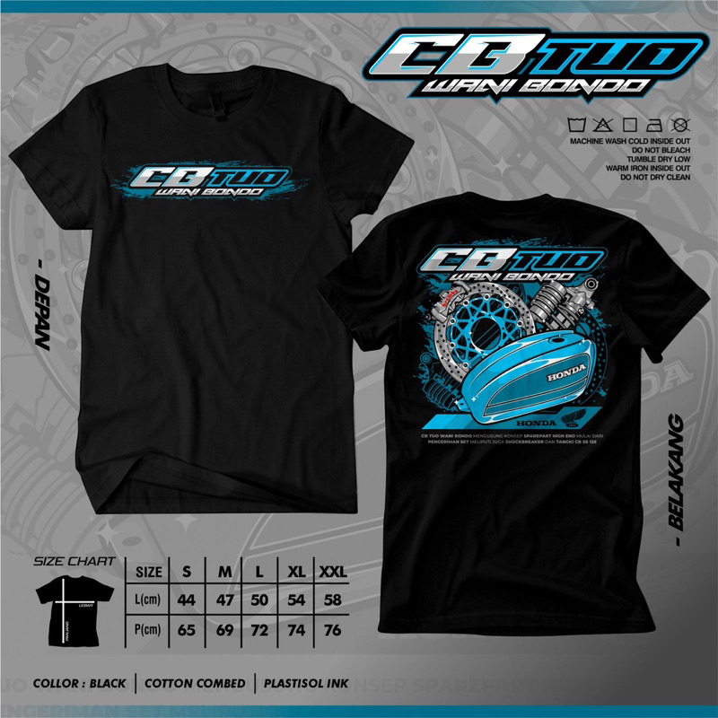 Jual Kaos CB Tuo Wani Bondo Original Free Stiker Melimpah (2 Warna ...