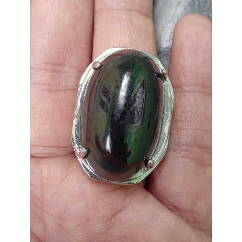 Jual Natural Batu Bacan Doko Hitam Polos | Shopee Indonesia