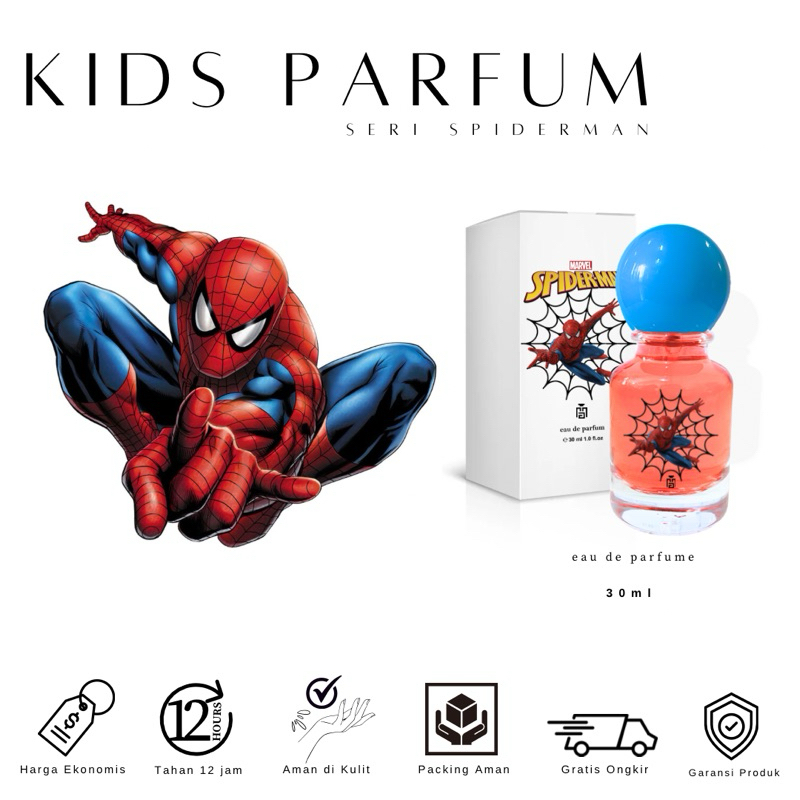 Jual Parfum Anak Spiderman / Body Mist Anak / Parfum Anak Cowok ...