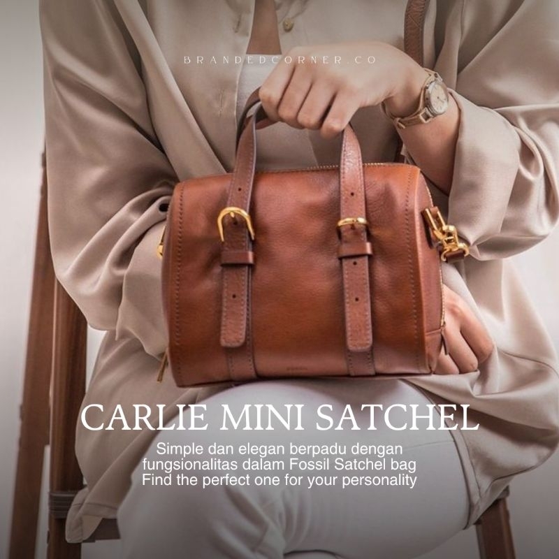 Jual FSL Carlie Mini Satchel Brown | Shopee Indonesia
