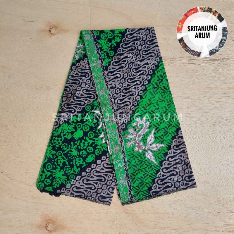 Jual Kain Batik Premium Katun Batik Banyuwangi Semi Tulis Hijau Motif ...