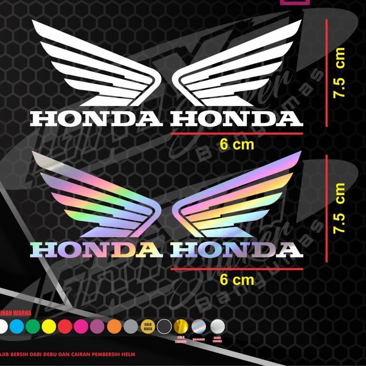 Jual STICKER SAYAP HONDA WING CUTTING stiker motor honda | Shopee Indonesia